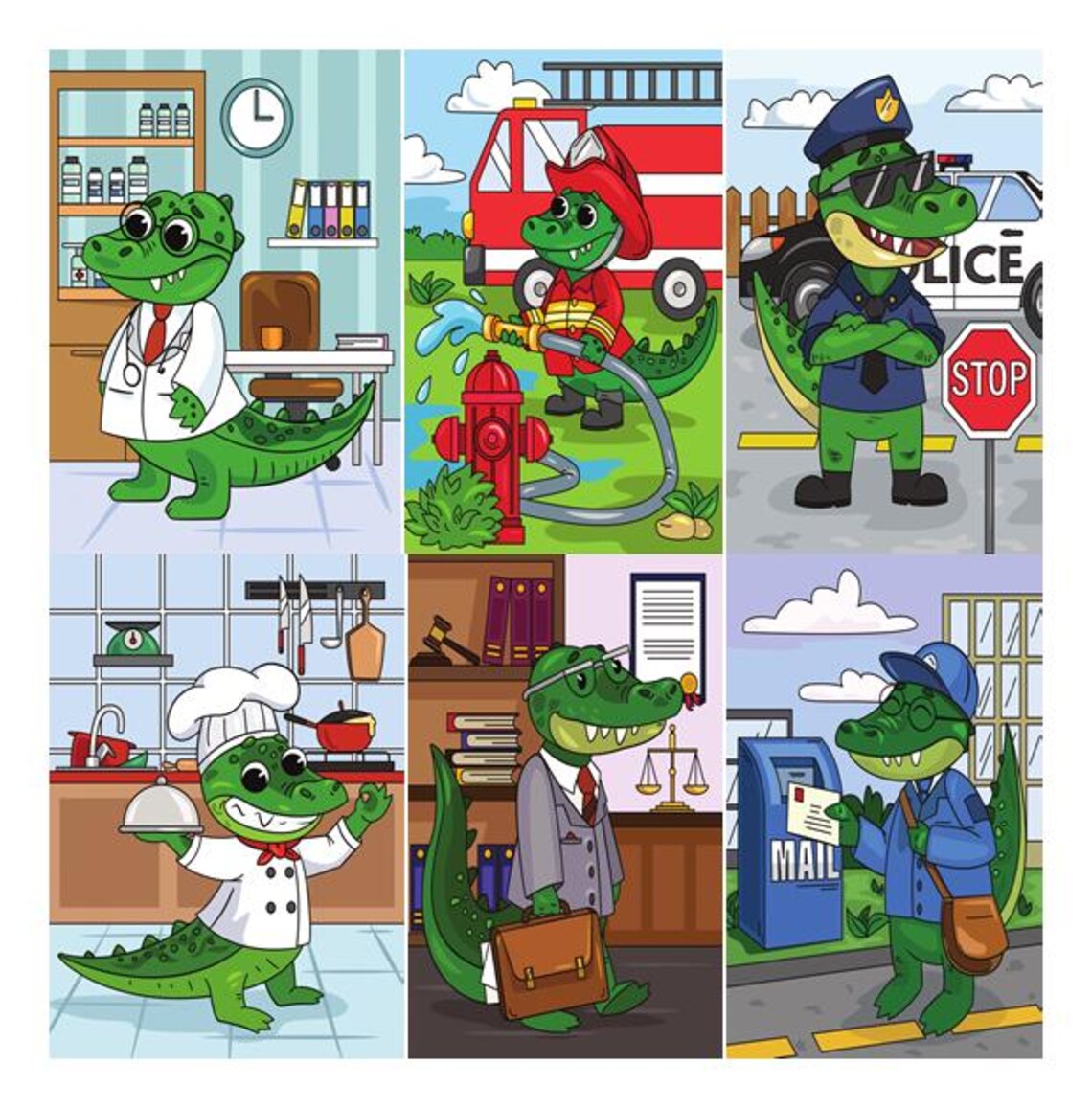 Alligator - Bold and Easy Coloring Pages Copy or Use Your Imagination ...