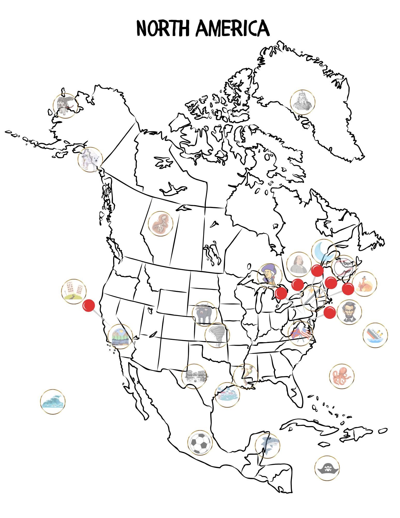 The Magic Tree House World Map, Covers 62 Books in the Series ...