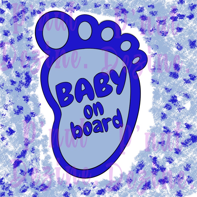 Boy Baby on Board Png Instant Download Sublimation - Etsy