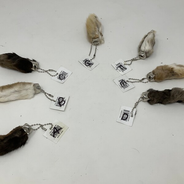 Rabbit Foot Keychain - Etsy