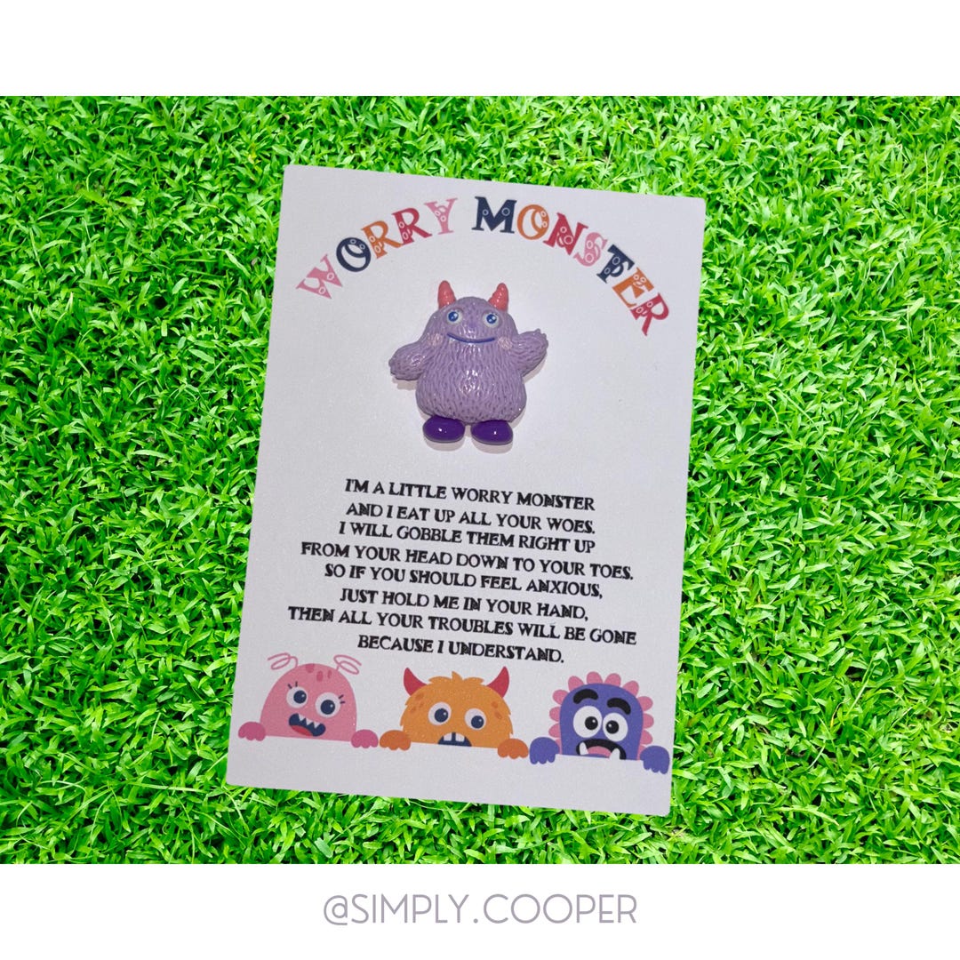 Worry Monster Pocket Friend // Letterbox Gift // Caring Gift ...