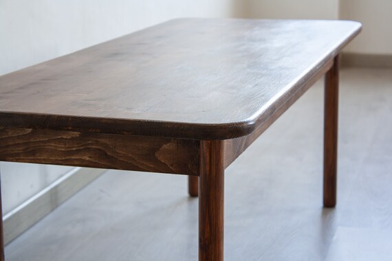 Vintage Style Coffee Table in Solid Wood - Etsy