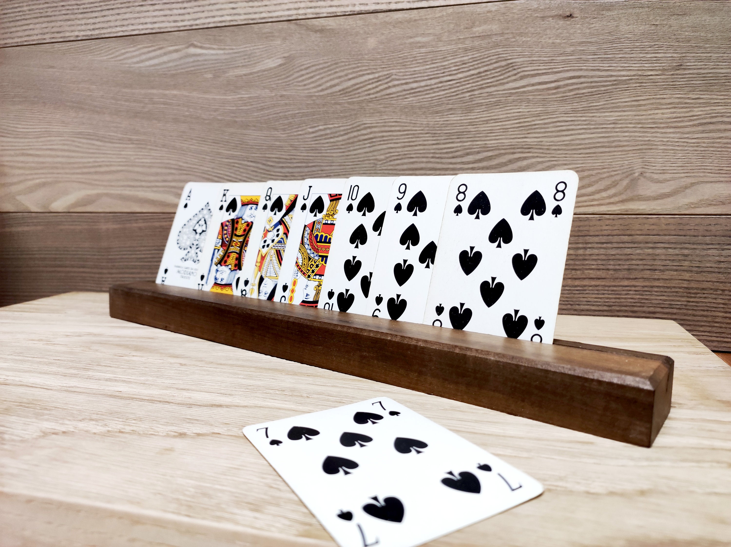 Wooden Playing Card Holder Playing Card Holder Board Game Organizer - Etsy