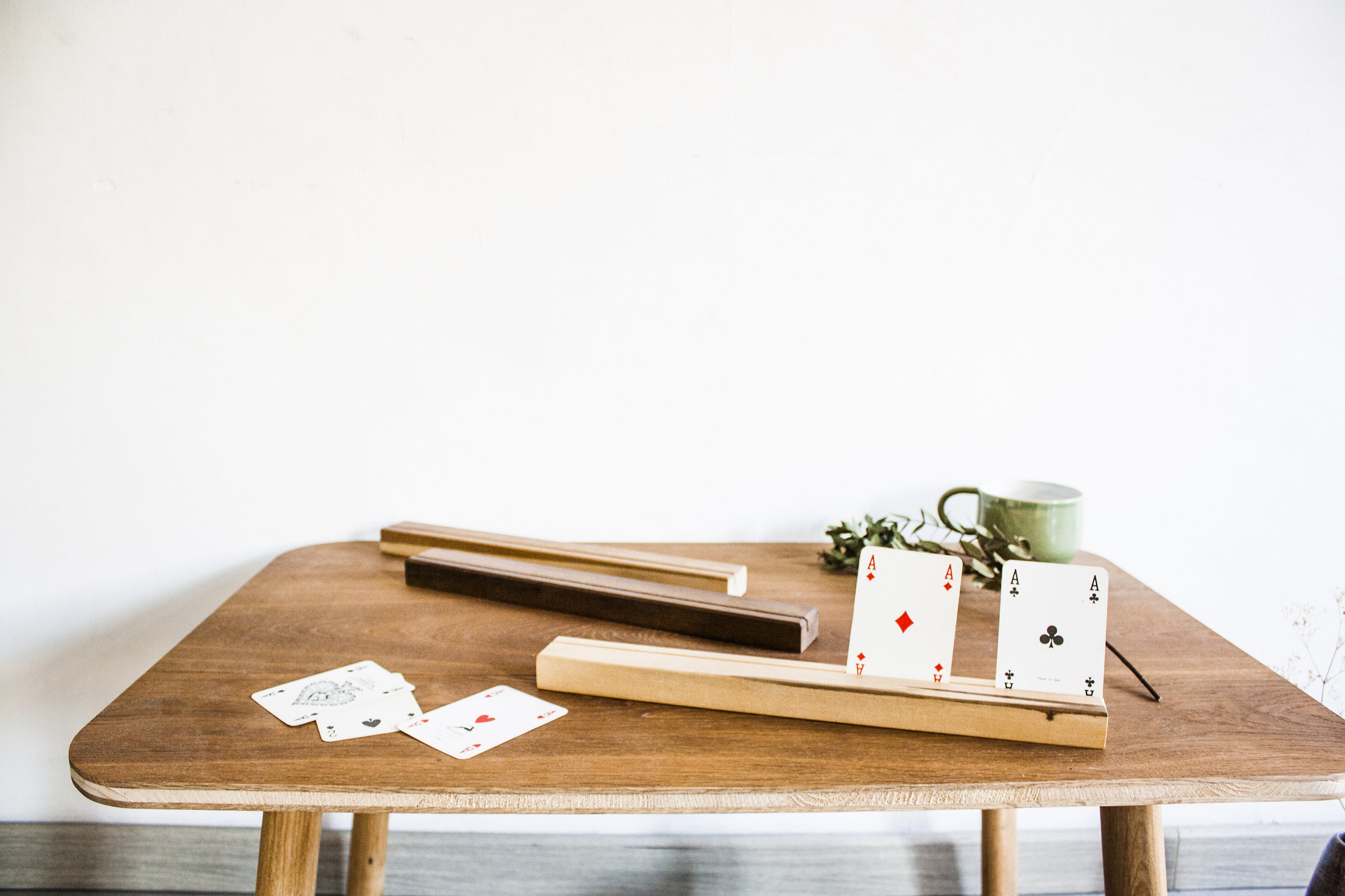 Wooden Playing Card Holder Playing Card Holder Board Game Organizer - Etsy