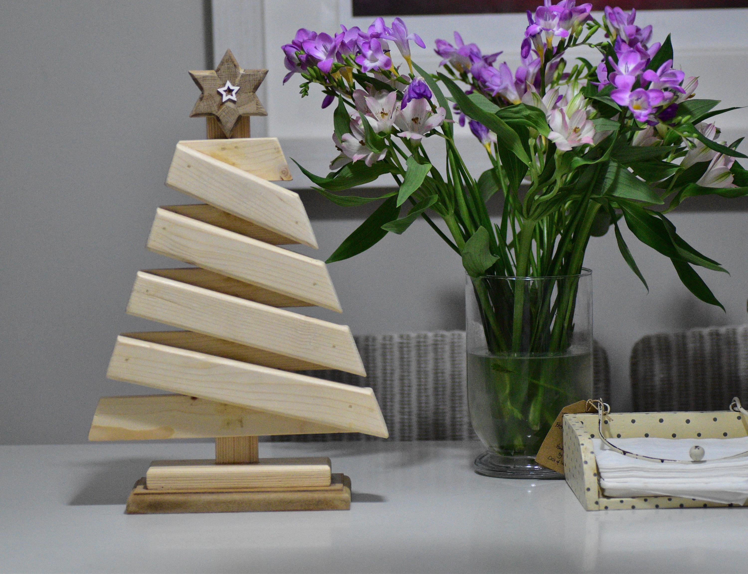 Handmade Wooden Christmas Tree – Pine Wood With Varnish Finish - Etsy