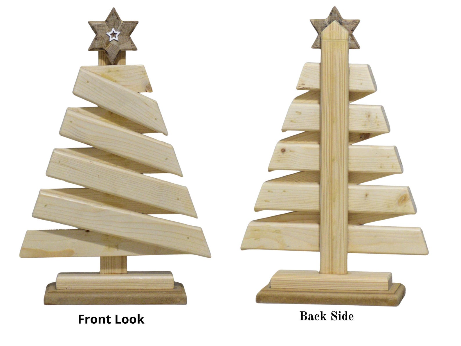 Handmade Wooden Christmas Tree – Pine Wood With Varnish Finish - Etsy