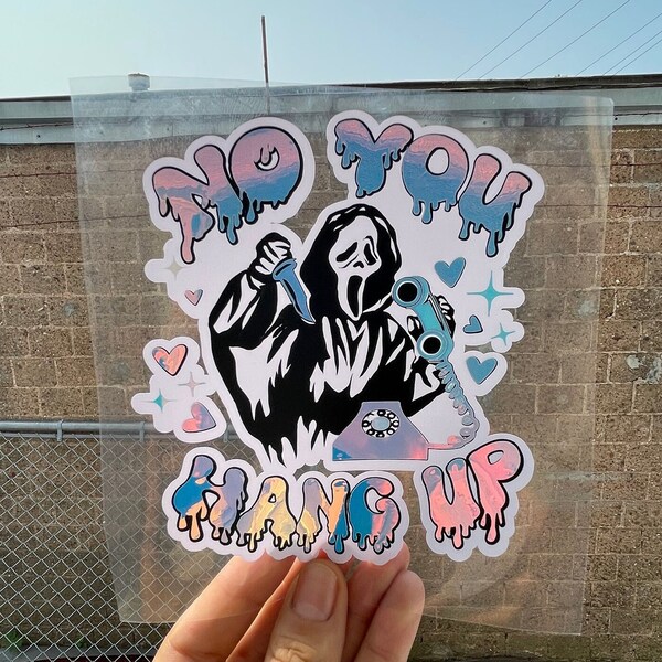 Ghostface Window Decal - Etsy