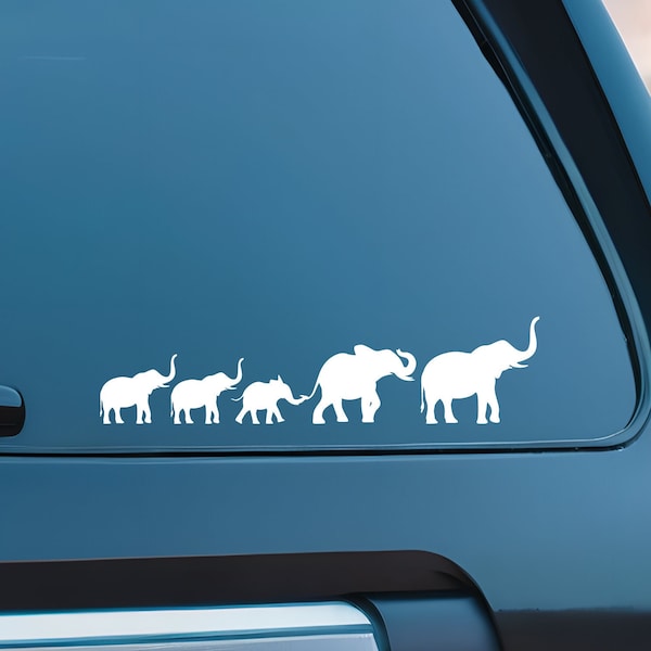 Elephant Car Decal - Etsy