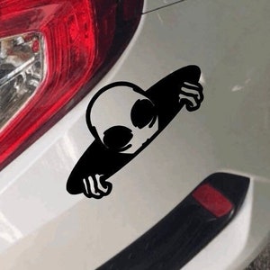 Alien Peeker Bumper Stickers Car Window Decal Accessories for Truck Van ...