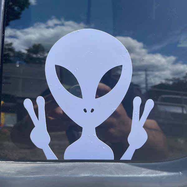 Alien Peace Sign - Etsy