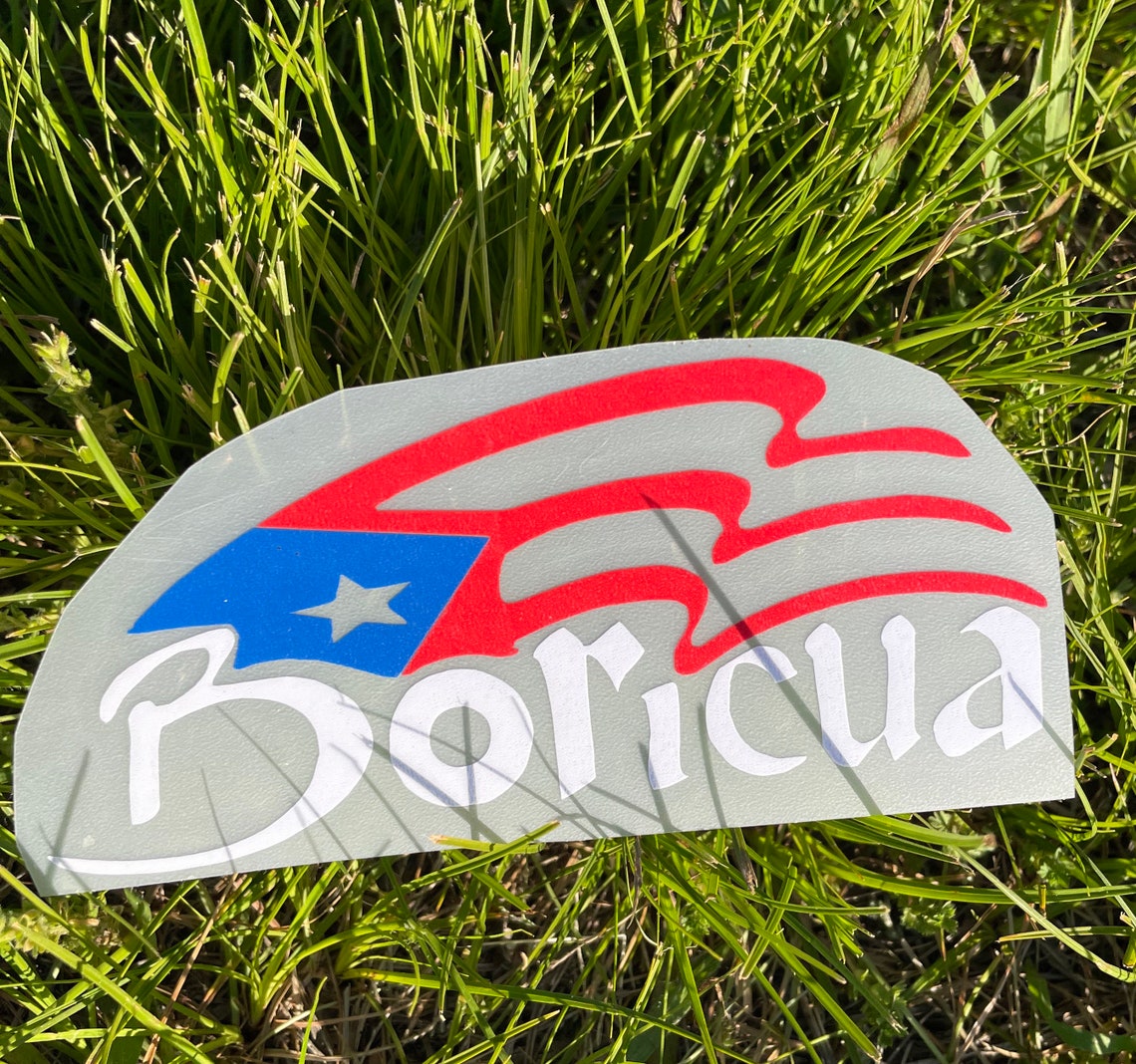 Puerto Rico Flag Boricua Waterproof Vinyl Sticker Decal Great - Etsy
