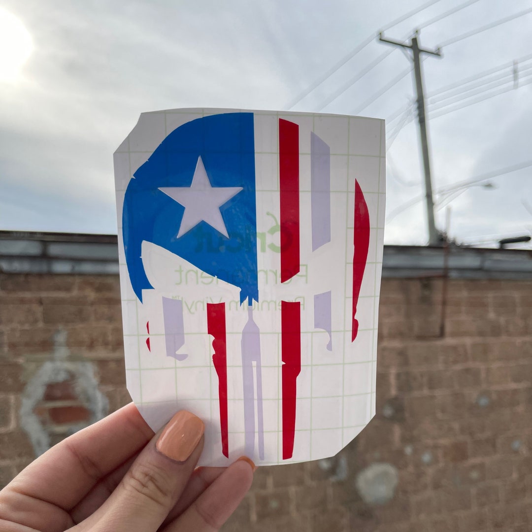 Puerto Rico Flag Punisher Skull Decal Car Window Decals Bumper Stickers ...