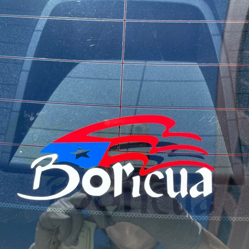Puerto Rico Flag Boricua Waterproof Vinyl Sticker Decal Great - Etsy