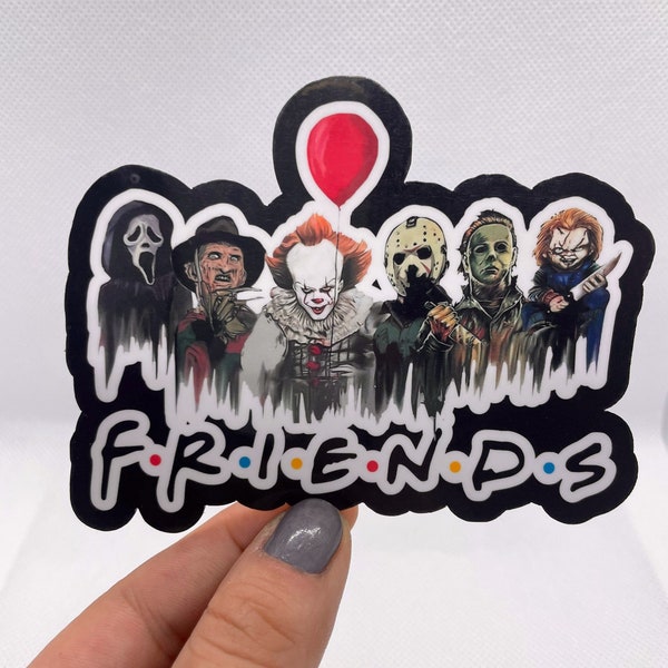 Horror Friends Car Decal - Etsy