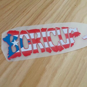 Puerto Rico Flag Boricua Waterproof Vinyl Sticker Decal Great for Cars ...