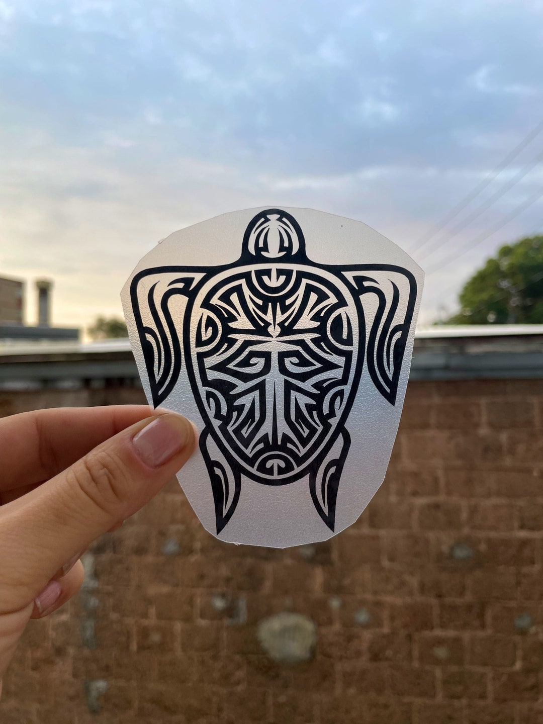 Tribal Sea Turtle Car Decal Accessories for Rear Side Window Decals ...