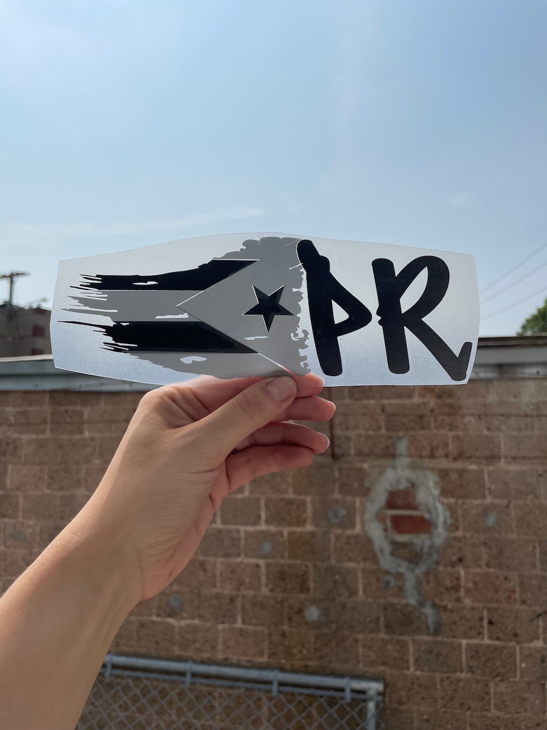 Puerto Rico Sticker | Puerto Rico Car Decal | Accessory | Black and ...