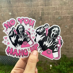 4 Pack Horror Movie Character Halloween Sticker Decal No You - Etsy