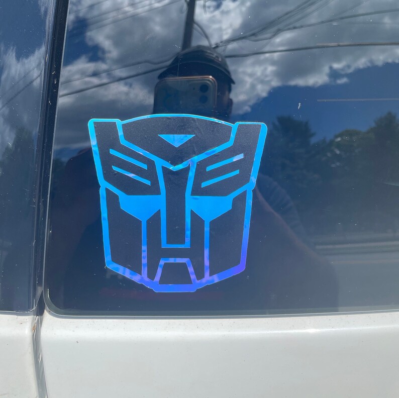 Robotic HOLOGRAPHIC Car Decal, Car Accessories, Bumper Stickers, Side ...