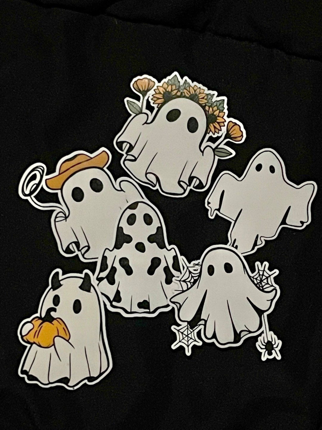Retro Ghost Bumper Stickers, 6 Pack Collection, Bumper Sticker, Phone ...