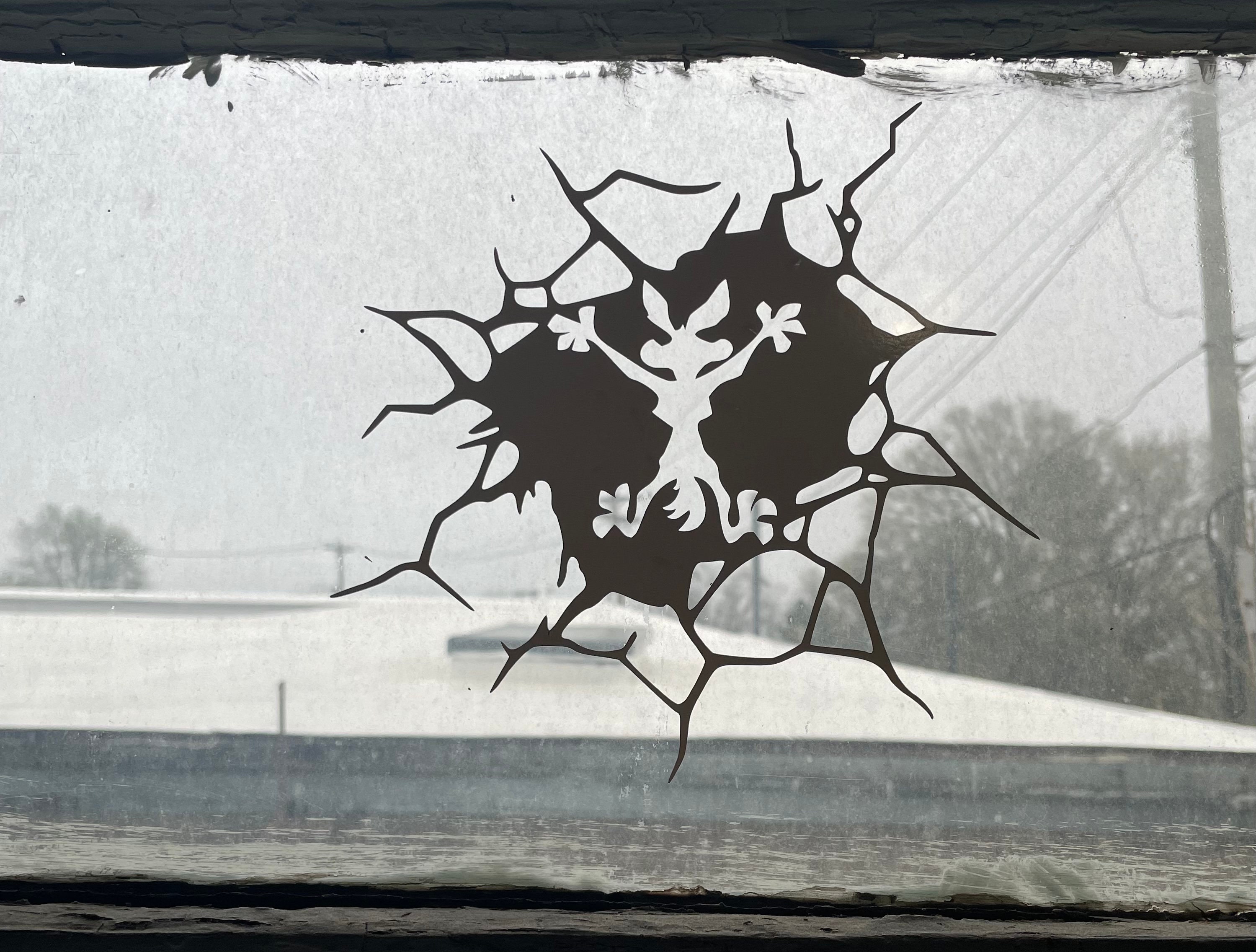 Car Decal Accessories Side Window Decal Wild E Coyote Splat 8x8 Inches ...