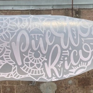 Puerto Rico Island Vinyl Sticker Decal for Car Window Decal Bumper ...