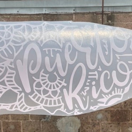 Puerto Rico Island Vinyl Sticker Decal for Car Window Decal - Etsy