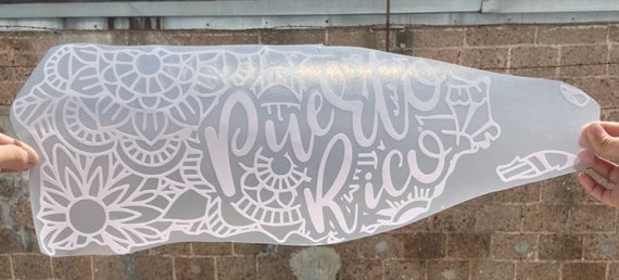 Puerto Rico Island Vinyl Sticker Decal for Car Window Decal - Etsy