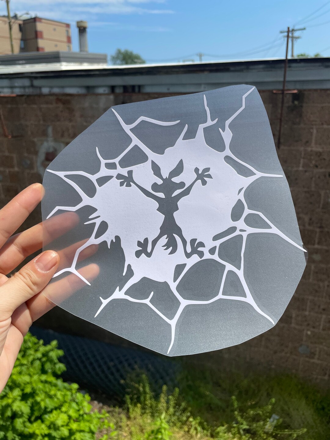 Car Decal Accessories Side Window Decal Wild E Coyote Splat 8x8 Inches ...