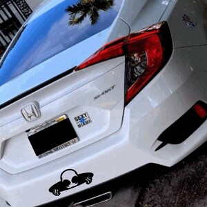 Alien Peeker Bumper Stickers Car Window Decal Accessories for Truck Van ...