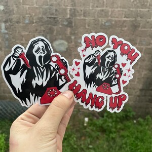 4 Pack Horror Movie Character Halloween Sticker Decal No You - Etsy