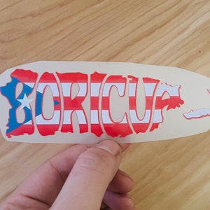 Puerto Rico Flag Boricua Waterproof Vinyl Sticker Decal Great for Cars ...