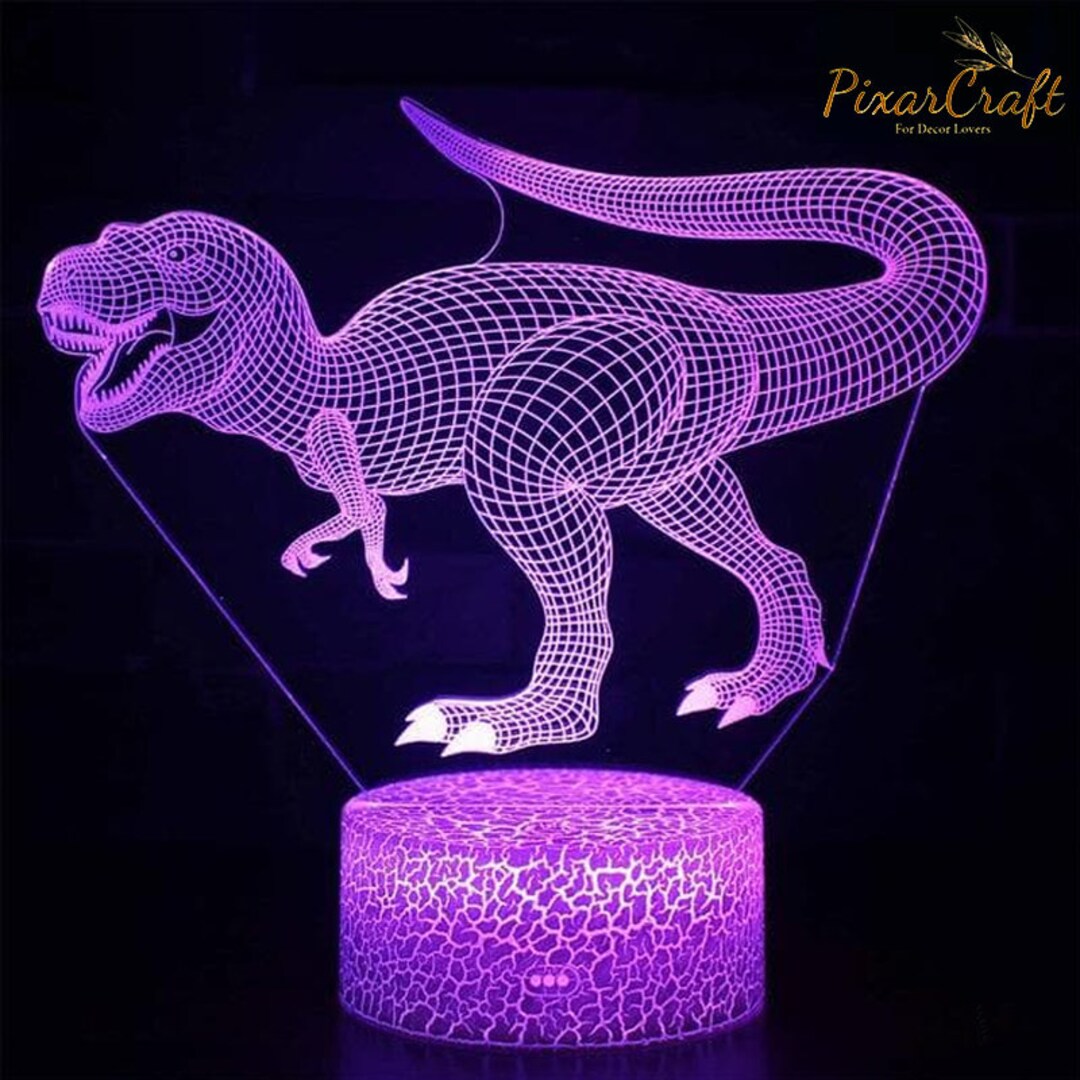 3D Dinosaur Night Light T-rex Night Light 3D Home Decor - Etsy