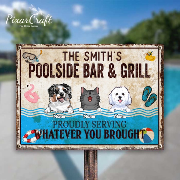 Funny Pool Signs - Etsy