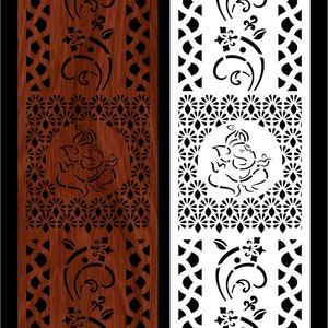 Lord Ganesha, Lasercut File, SVG, DXF File, Pooja Room, Mandir, Indian ...