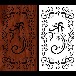 Lord Ganesha, Lasercut File, SVG, DXF File, Pooja Room, Mandir, Indian ...