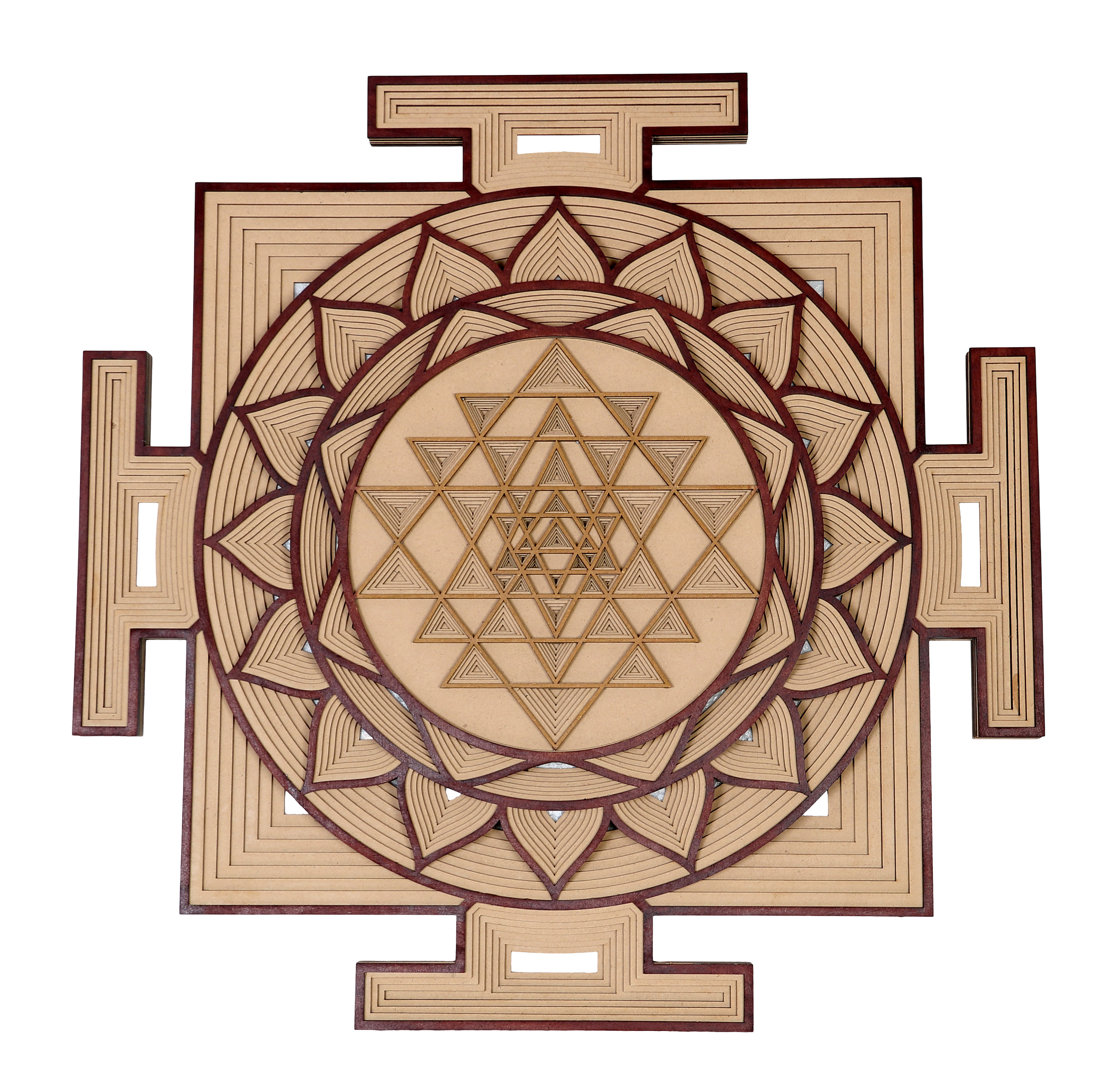 Sri Yantra, Shri Yantra, Sri Yantra Wall Art, Mandala Wall Decal, Laser ...