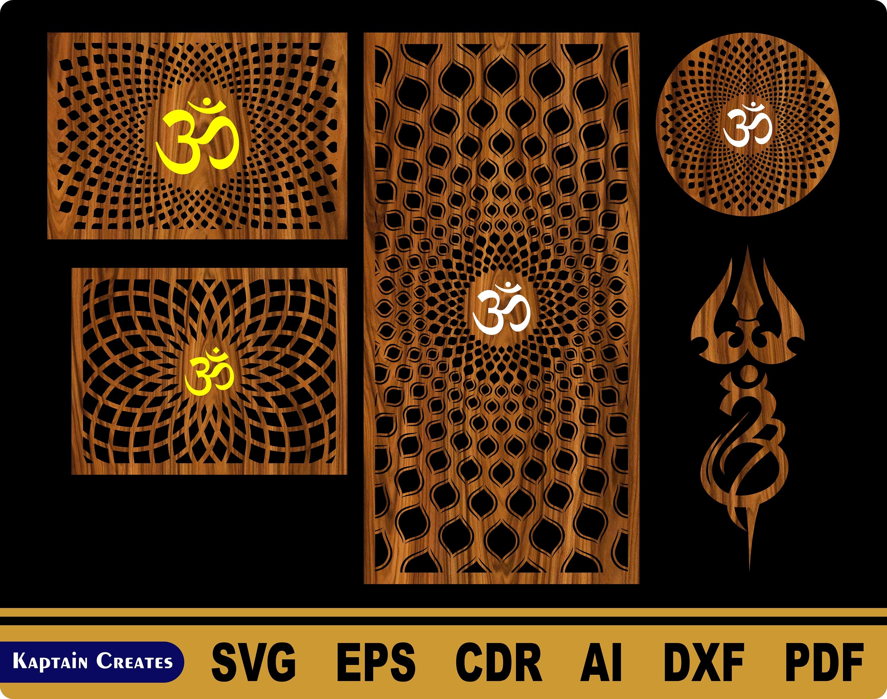 Om Laser Cut File: Mandir Pooja Room Design (SVG) - Etsy