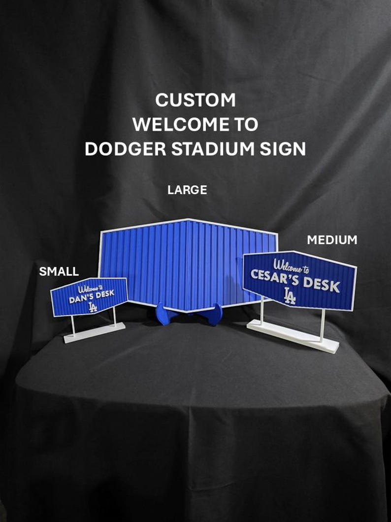 Custom Dodger Desk Sign (SMALL) - Etsy
