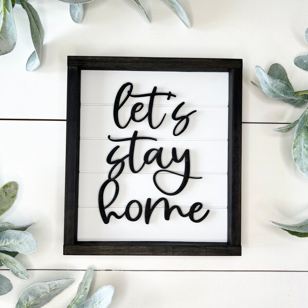 Lets Stay Home - Etsy