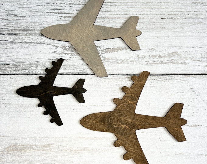 Airplane Wall Decor, Wooden Planes for Kids Room, Kids Wall Hanging ...