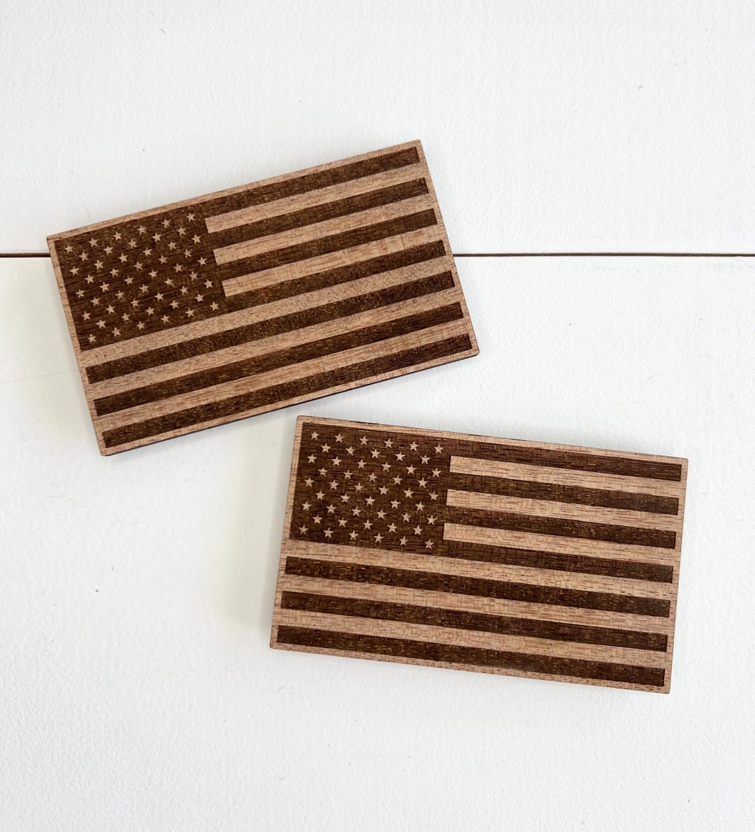 Wooden American Flag Refrigerator Magnet, US Flag Magnet, Patriotic ...