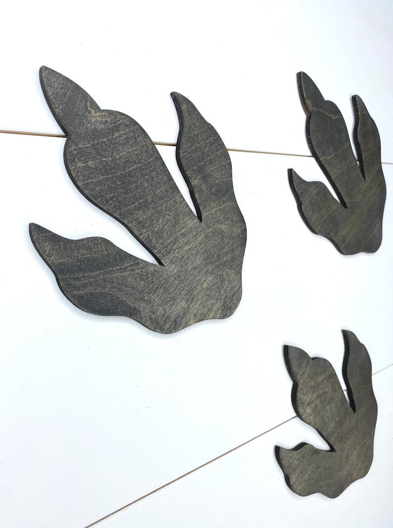 Dinosaur Footprints Raised Wooden Dino Footprints Dino - Etsy