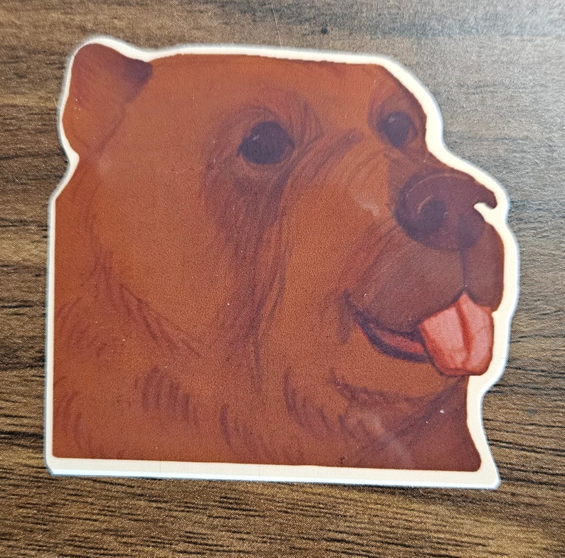 Brown Bear Stickers - Etsy