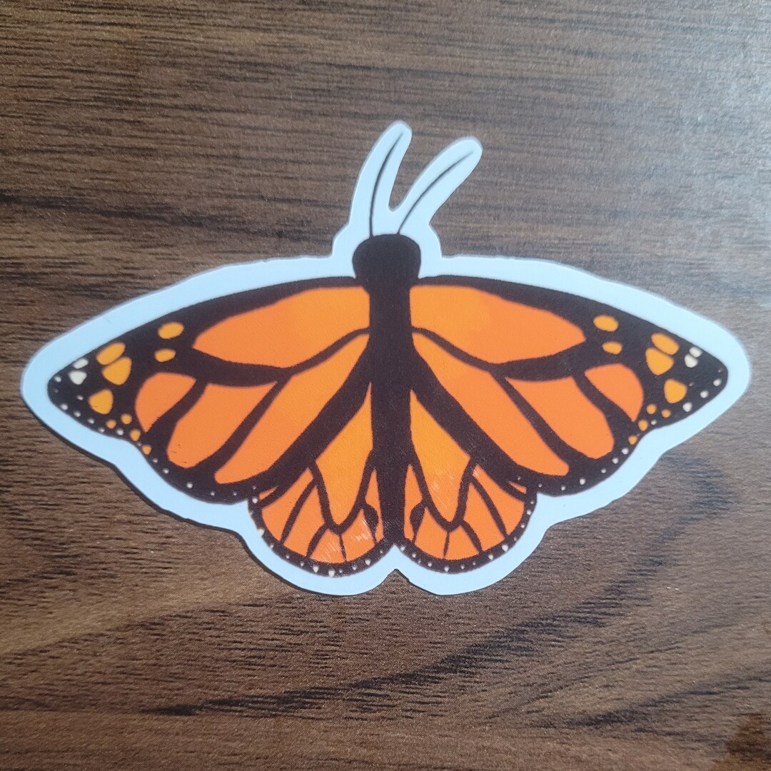 Monarch Butterfly Sticker - Etsy
