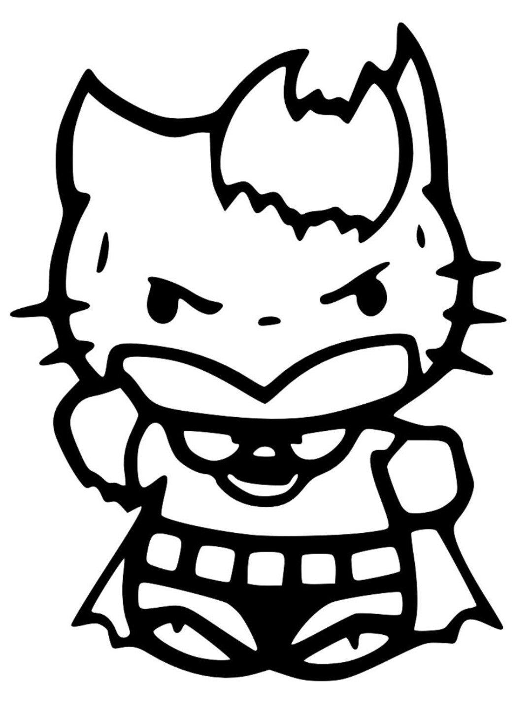 Batman Hello Kitty - Etsy