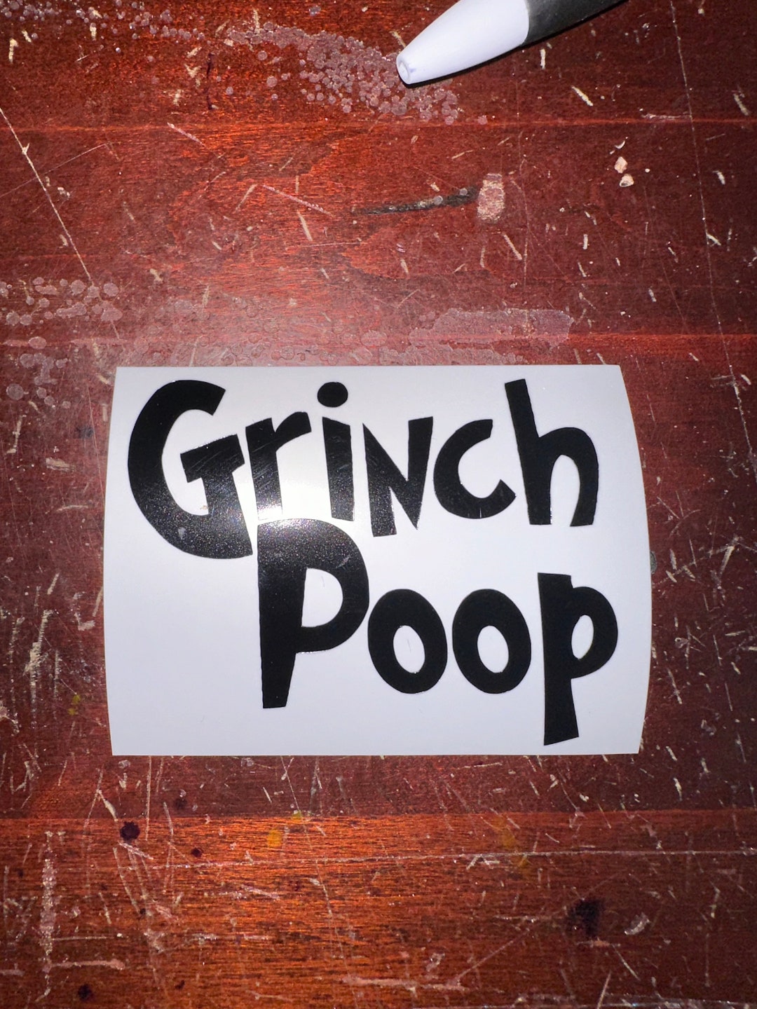 Grinch Poop Decal - Etsy