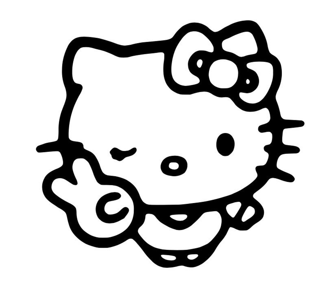 Peace Hello Kitty - Etsy