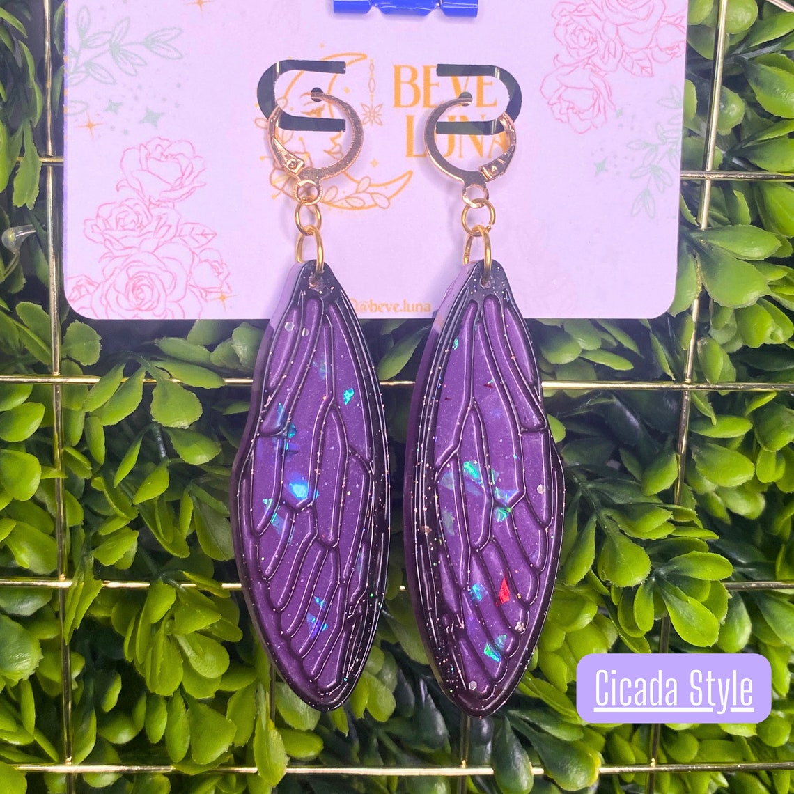 Butterfly Wing Earrings, Insect Wing Earrings, Moth Wing Earrings ...