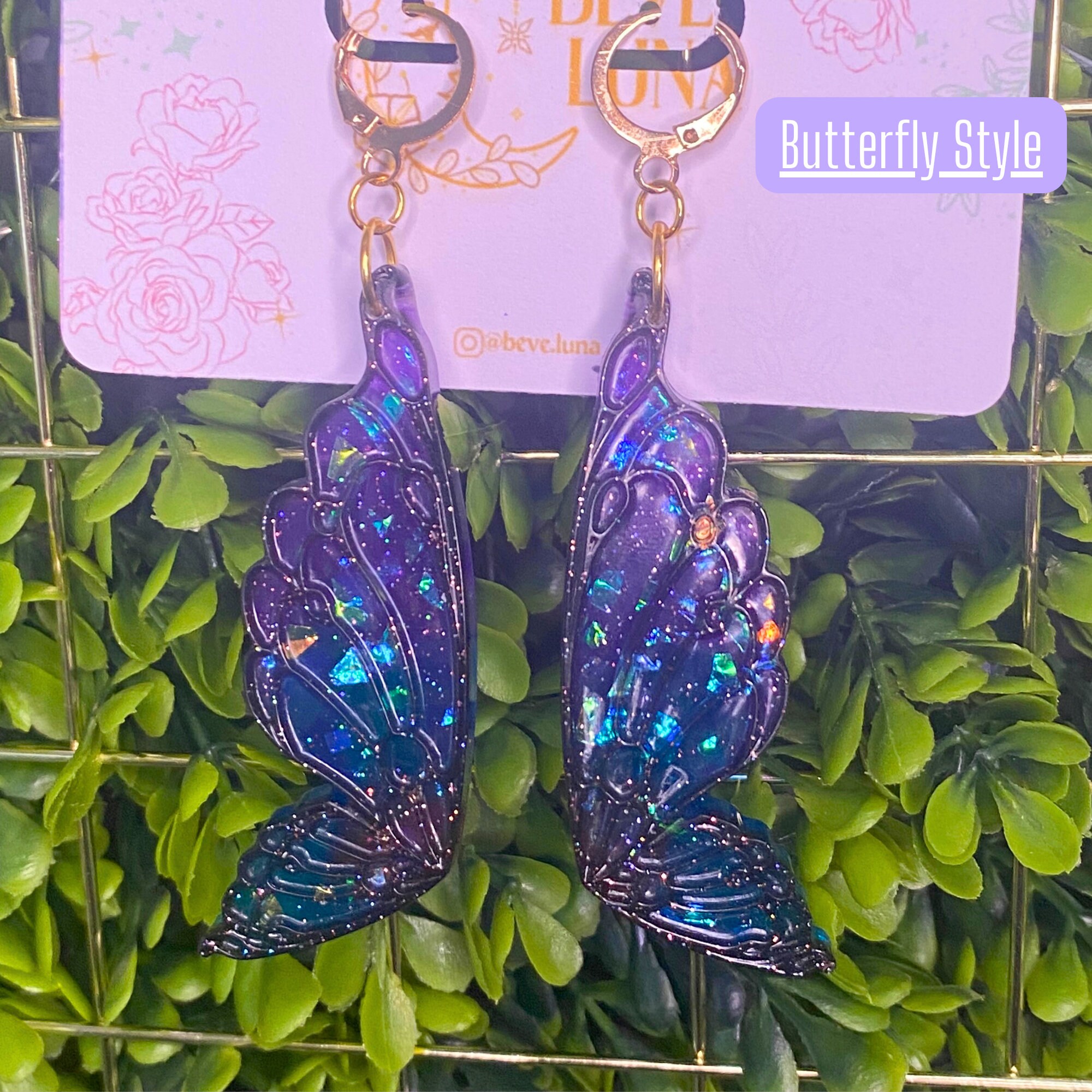 Butterfly Wing Earrings, Insect Wing Earrings, Moth Wing Earrings ...